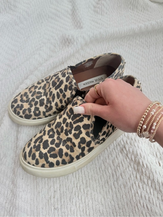 Steve Madden | Shoes | Steve Madden Leopard Print Slipon Sneakers In ...